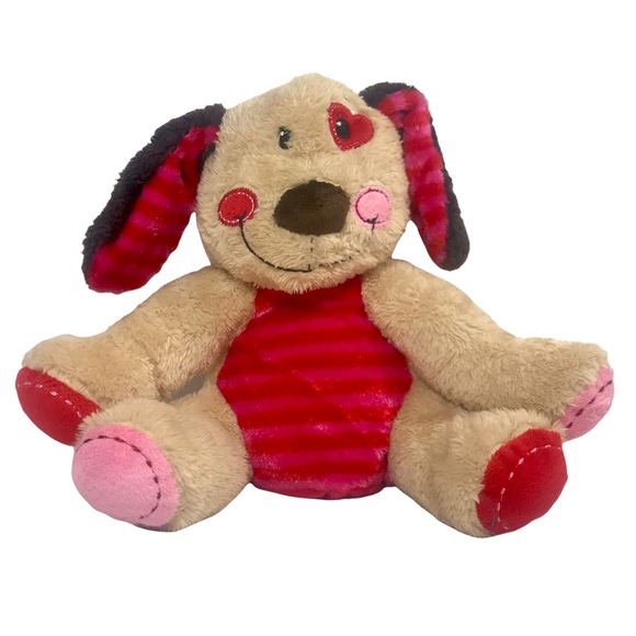 Dan Dee | Toys | Dan Dee Valentines Day Puppy Dog Plush Brown With Pink ...